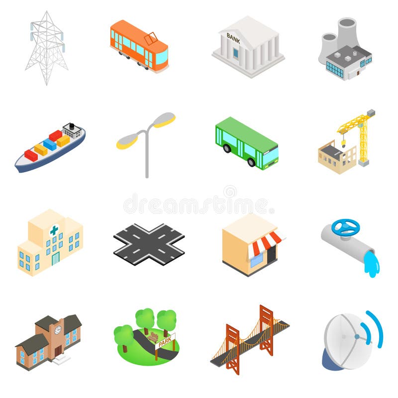 Agricultural Machines Isometric Field Set Stock Vector - Illustration ...