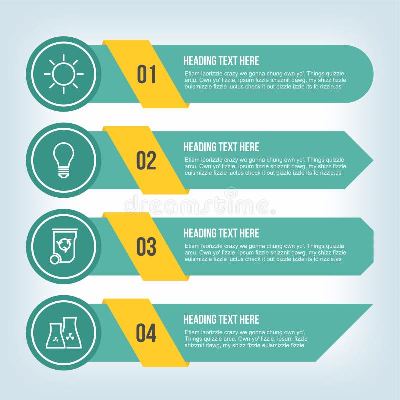 Infrastructure Infographic in Teal and Yellow Stock Vector ...