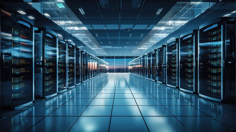 Infrastructure Information Technology Server Stock Illustration ...