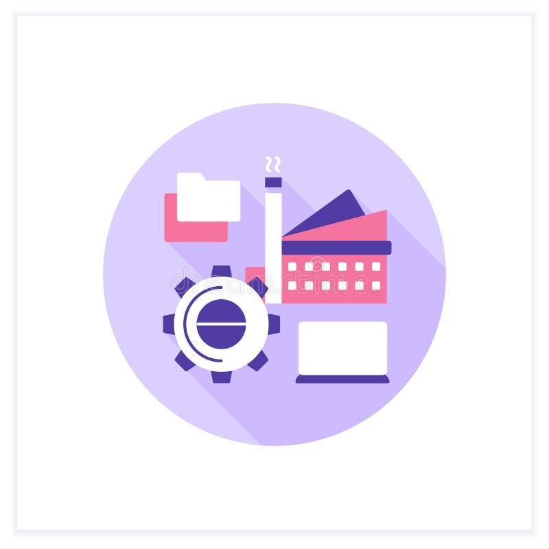 Infrastructure Management Color Icon Stock Vector - Illustration of ...