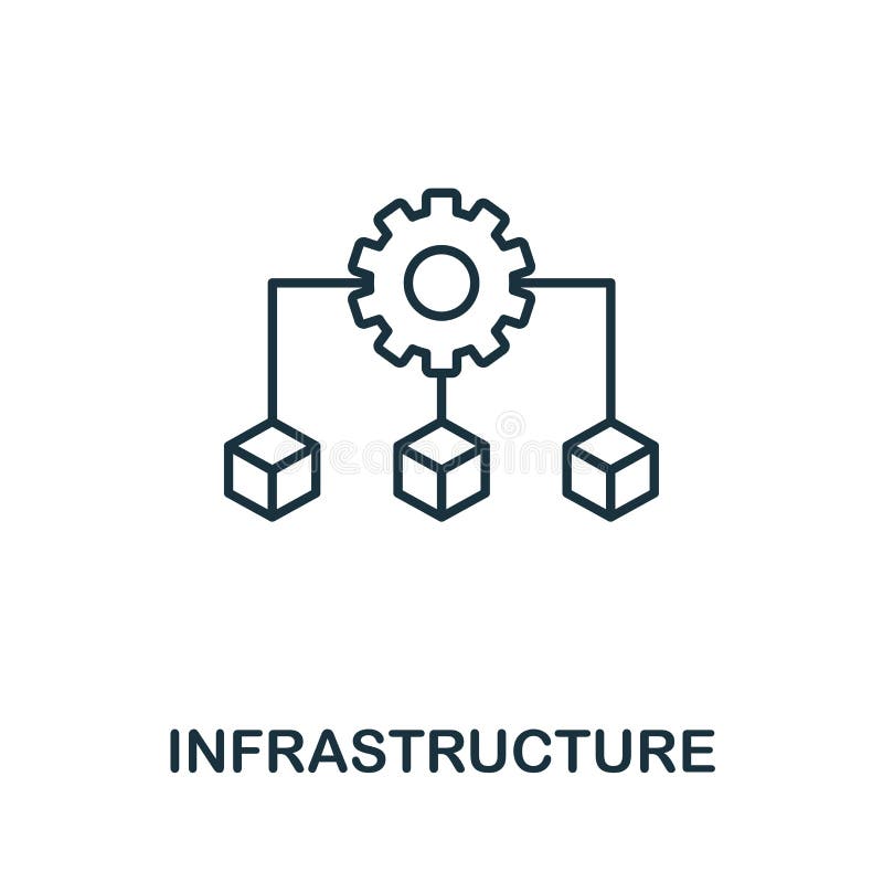 Infrastructure Outline Icon Thin Line Style From Community Icons