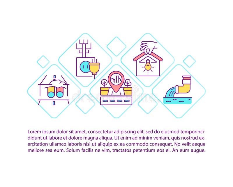 Infrastructure Services Concept Icon with Text Stock Vector ...