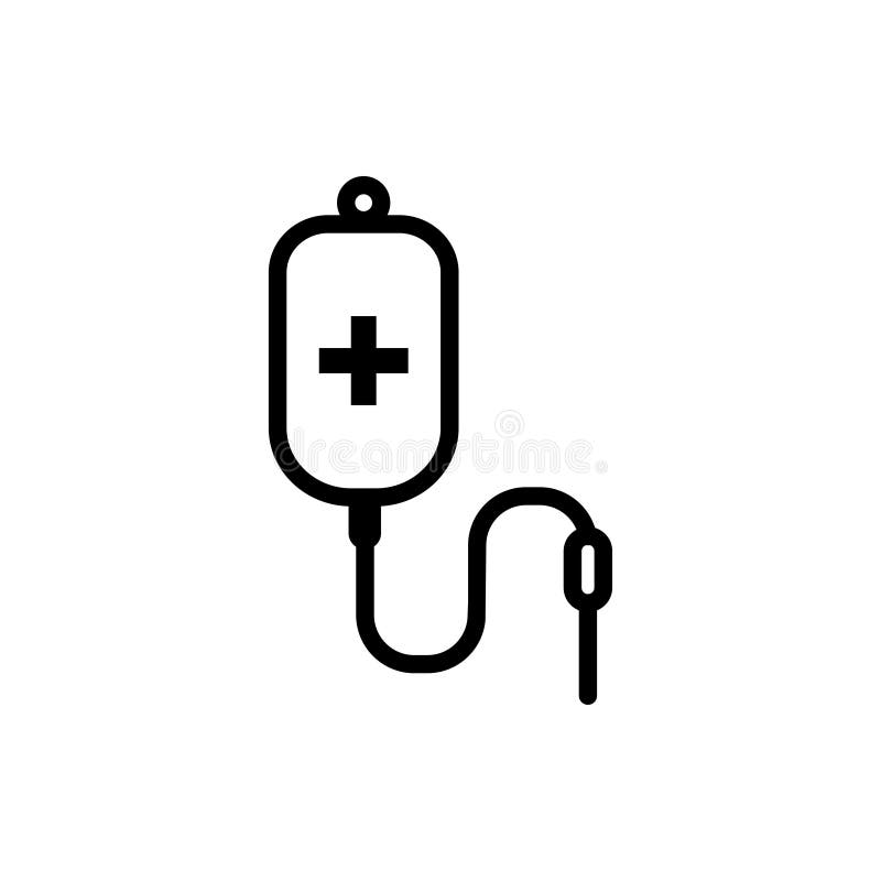 Infus Icon stock vector. Illustration of drop, chemotherapy - 175128353