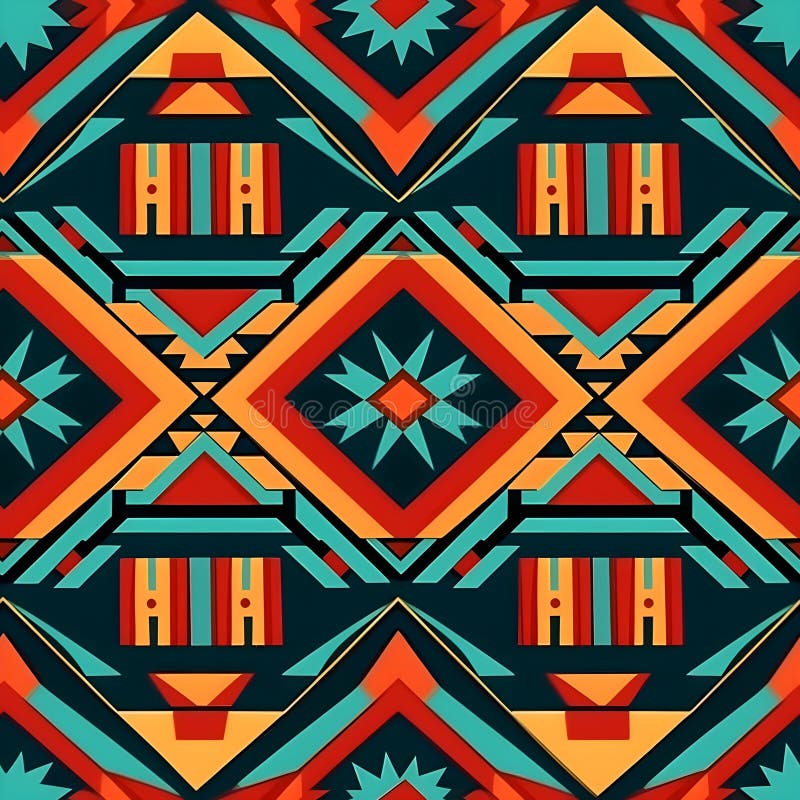 Infuse Energy into Your Designs with Seamless Aztec Patterns Stock ...