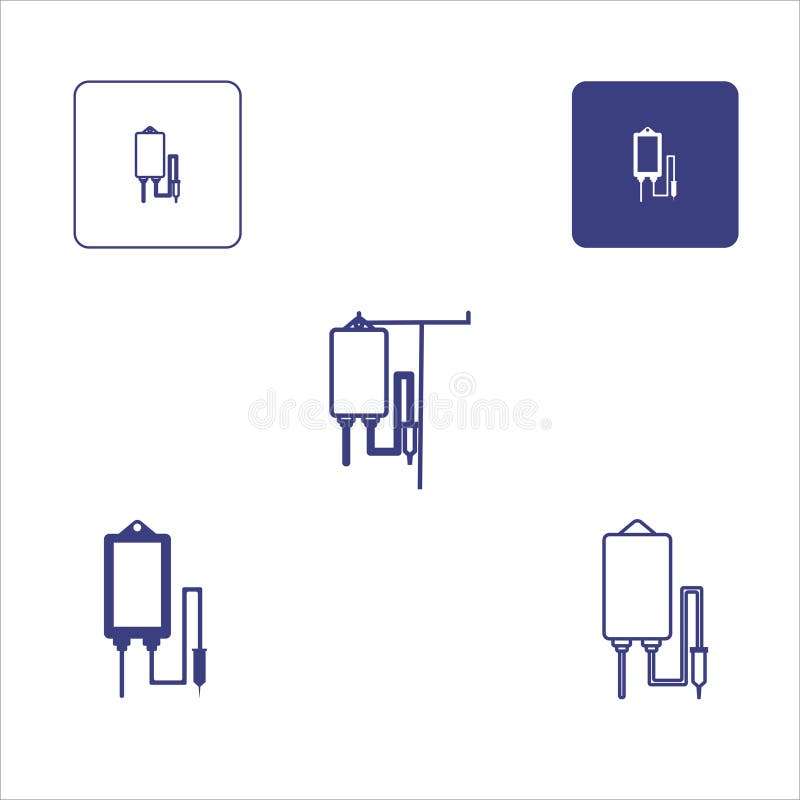 Infuse Icon Flat Vector Illustration, Iv Bag Vector Icon, Blood Bag ...