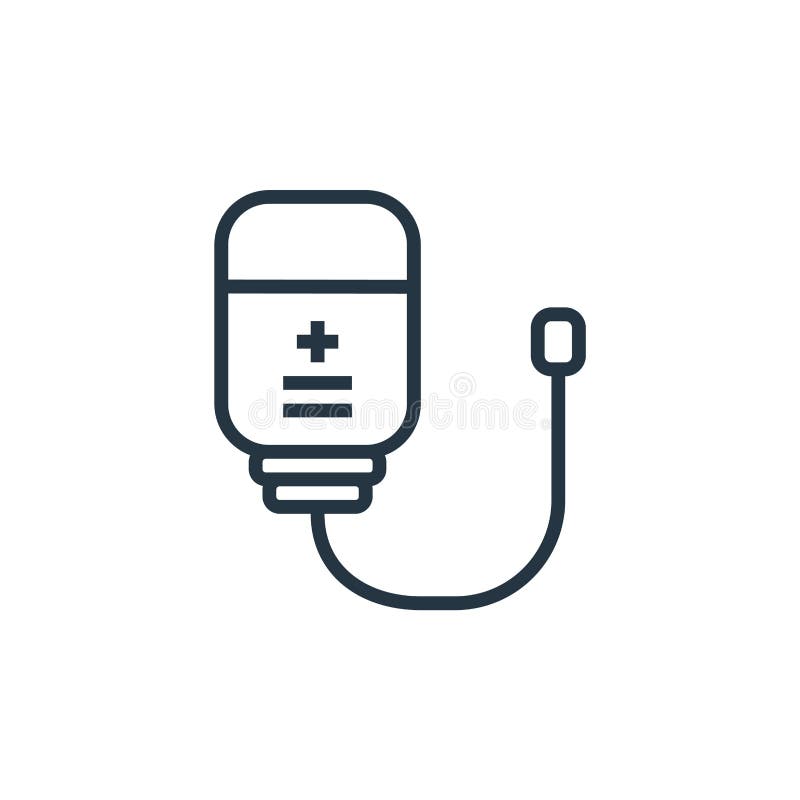 Infuse Vector Icon Sign Symbol Stock Vector - Illustration of injection ...