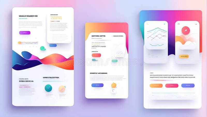 Vector Vibrance: Professional UI UX Landing Page. AI Generate Stock ...