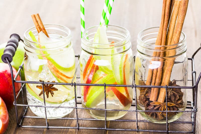 Infused water stock photo. Image of apple, container - 61052066