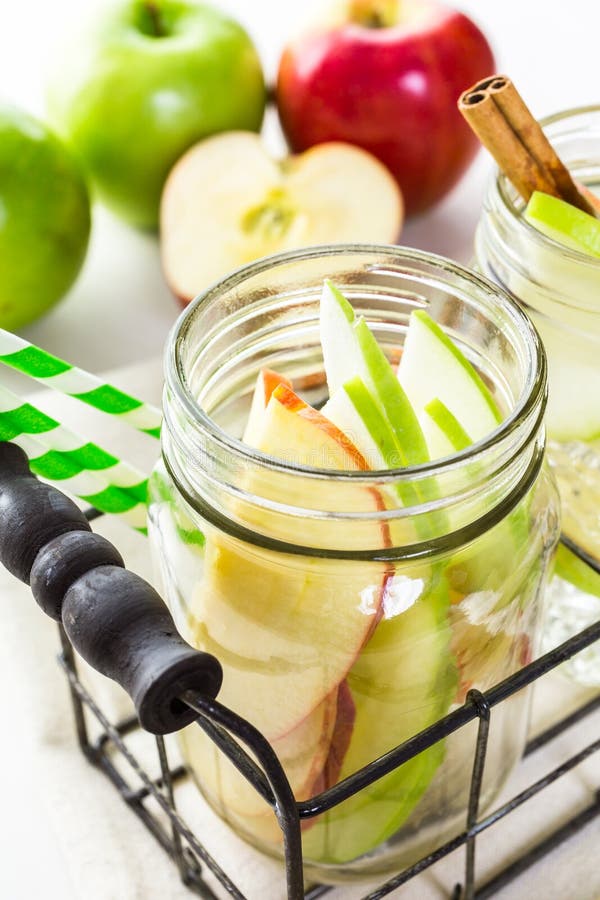 Infused water stock photo. Image of infused, jars, cinnamon - 61052096