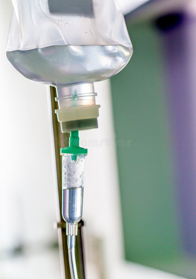 Infusion Bottle with IV Solution Stock Photo - Image of injection, life ...