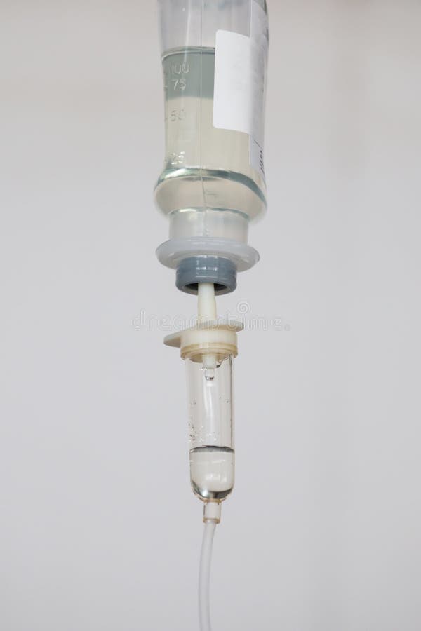 Infusion Bottle with IV Solution Stock Image - Image of cancer ...