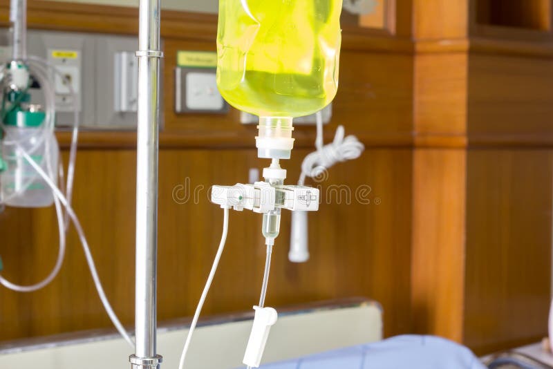 Saline infusion stock photo. Image of hospital, adult - 3360266