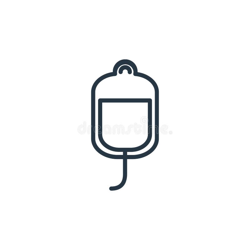 Infusion Icon Vector from Health Concept. Thin Line Illustration of ...