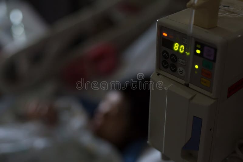 Infusion IV Solution Automatic Machine Stock Photo - Image of emergency ...