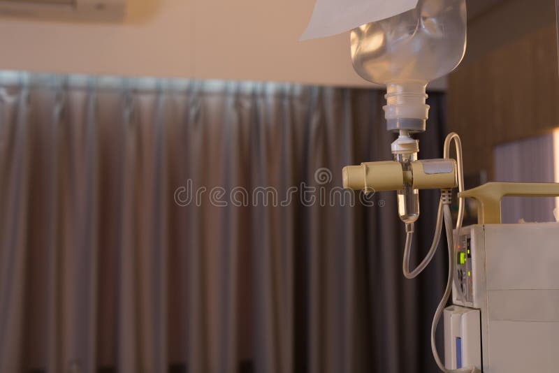 Doctor With Intravenous Pump Machine Stock Photo - Image of clinic ...