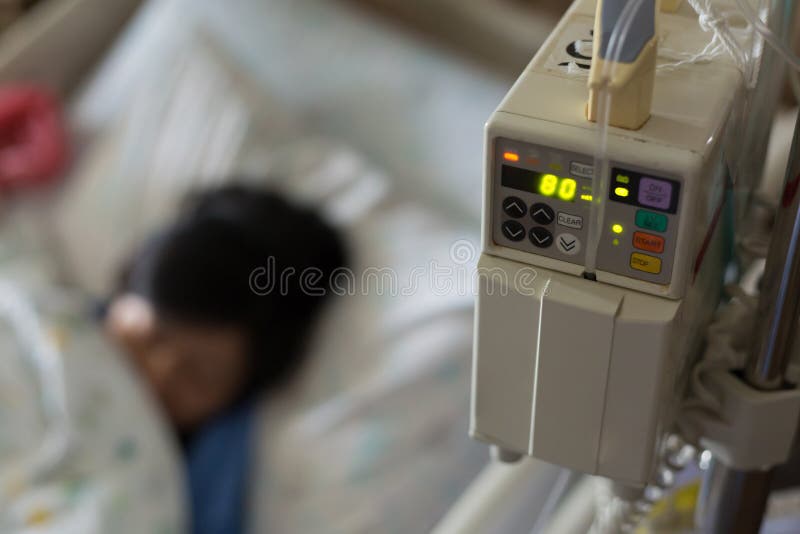 Automatic Infusion IV Drip Saline Solution Machine Stock Image - Image ...