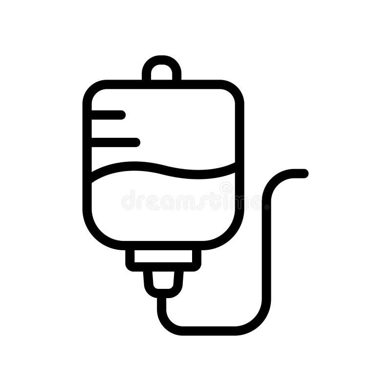 Infusion Line Icon. Simple Design Editable. Design Illustration Stock ...