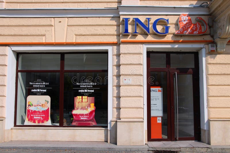 ING Bank editorial stock photo. Image of building, cluj - 27809353