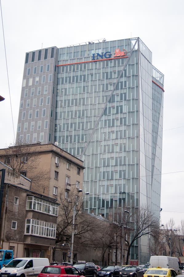 Ing bank skyscraper editorial photography. Image of building - 50844057