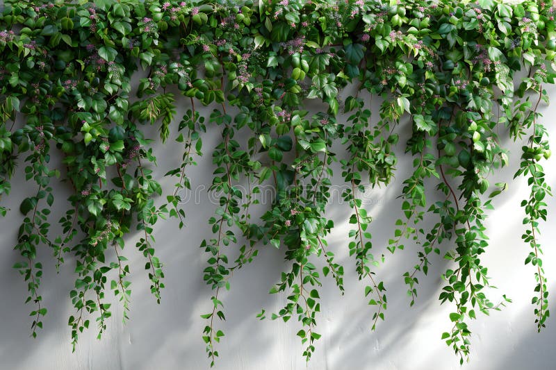 Ing of Climbing Plants in Isolated on White Background, Three Different ...