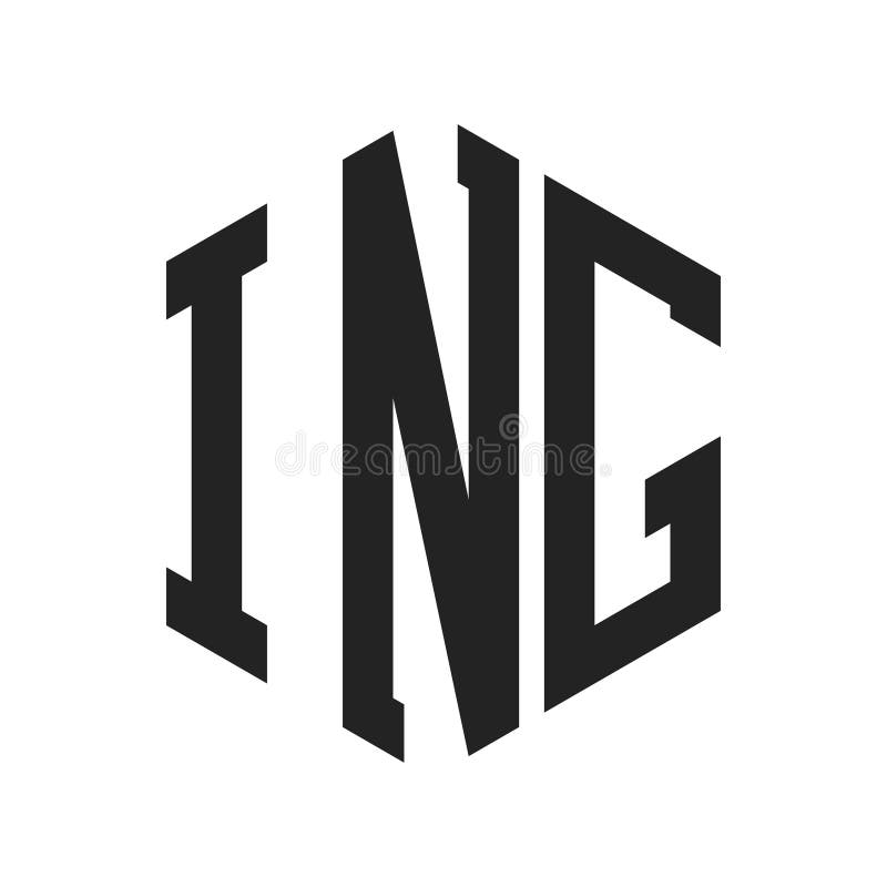ING Logo Design. Initial Letter ING Monogram Logo Using Hexagon Shape ...