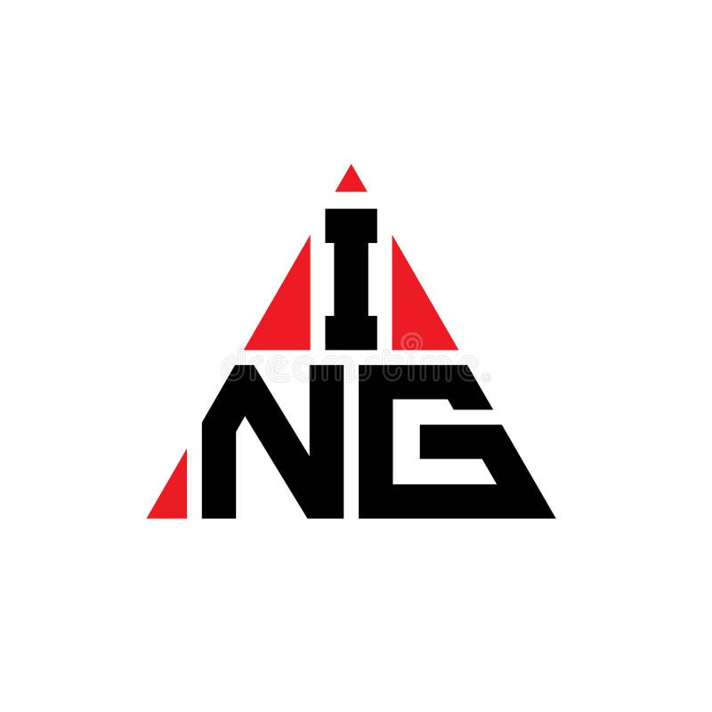 ING Triangle Letter Logo Design with Triangle Shape. ING Triangle Logo ...