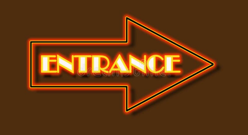 Ingang stock illustratie. Illustration of hoefijzer, nostalgisch - 26720338