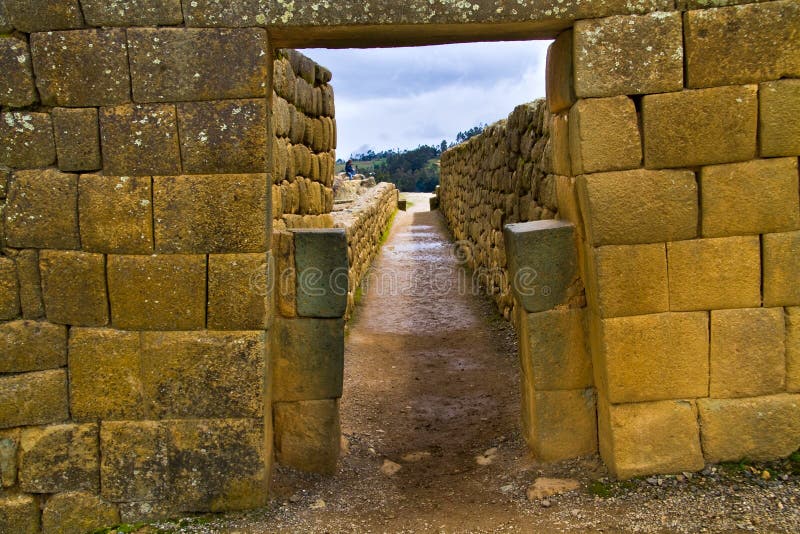 Ingapirca Important Inca Ruins in Ecuador Stock Photo - Image of ...