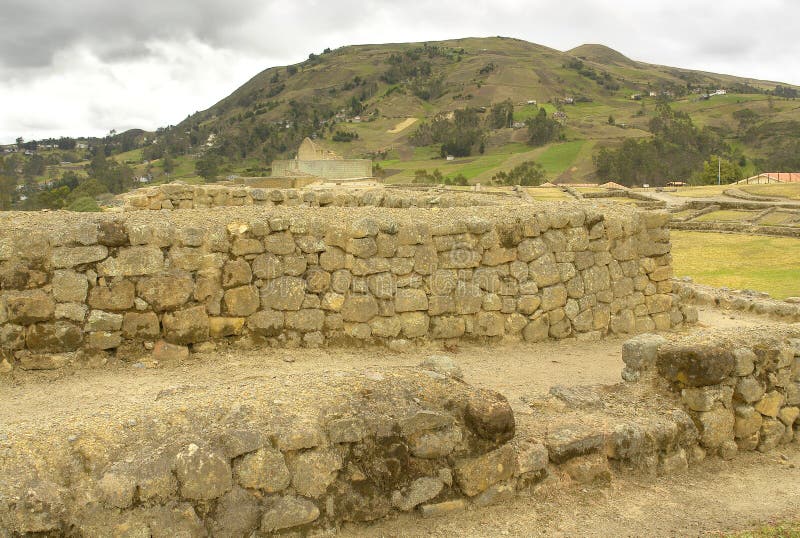 Ingapirca Temple of the Sun in Ecuador Stock Image - Image of defensive ...