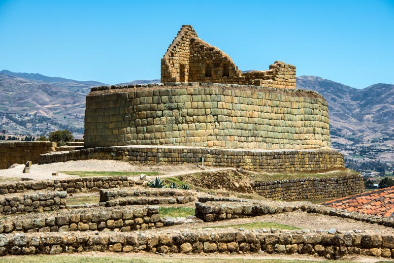 El Castillo at Ingapirca, Ecuador Stock Image - Image of ancient ...