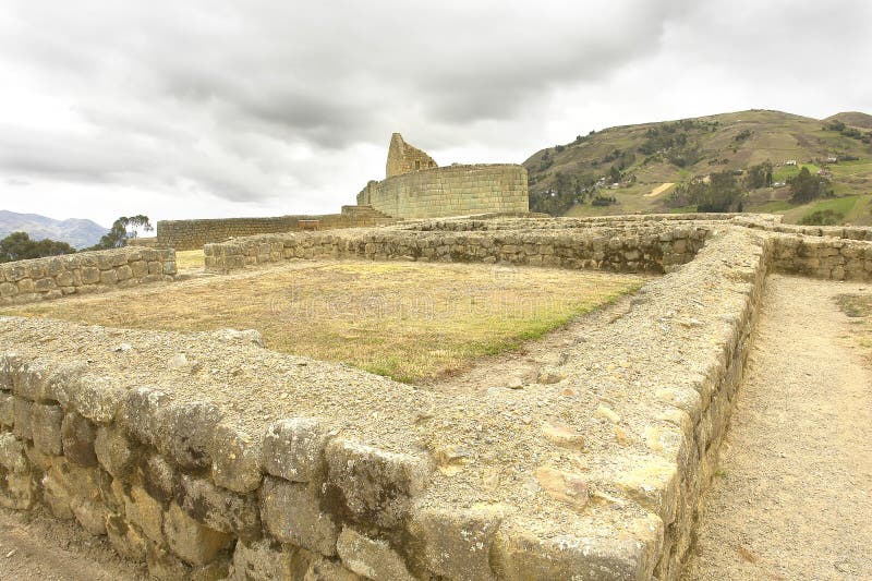 Ingapirca Temple of the Sun in Ecuador Stock Photo - Image of site ...
