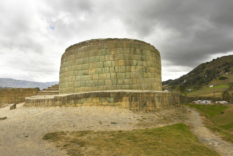 Ingapirca Temple of the Sun in Ecuador Stock Photo - Image of inca ...