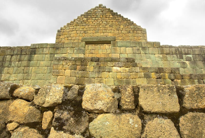 Ingapirca Temple of the Sun in Ecuador Stock Image - Image of stone ...