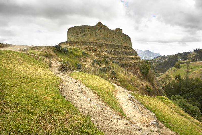 Ingapirca Temple of the Sun in Ecuador Stock Image - Image of defensive ...