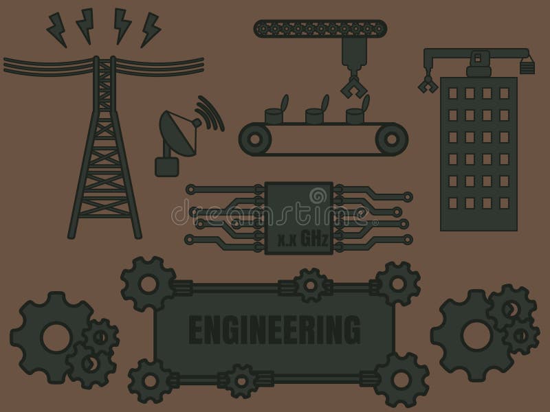 Logo di ingegneria civile illustrazione vettoriale. Illustrazione di ...