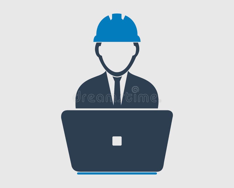 Ingeniero informático Icon ilustración del vector. Ilustración de ...