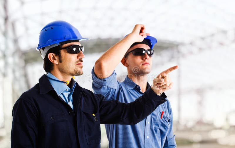 Ingenieure bei der Arbeit stockfoto. Bild von architekt - 20372236