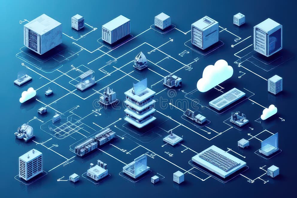 Ingenious Architecture of a Reverse Proxy System Stock Illustration ...