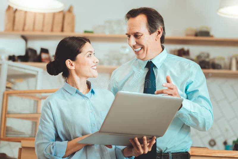 Ingenious Owners Discussing New Business Strategy Stock Image - Image ...