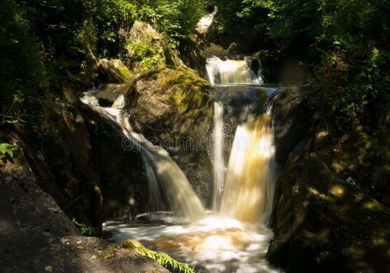 Ingleton Waterfall stock image. Image of stream, light - 75869221