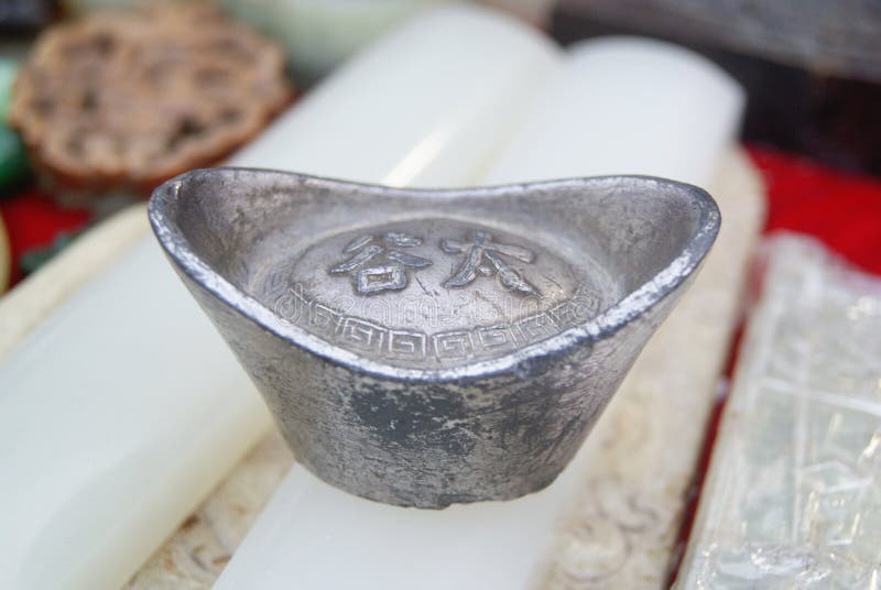 Ingot, china coins editorial photo. Image of relics, still - 37389296
