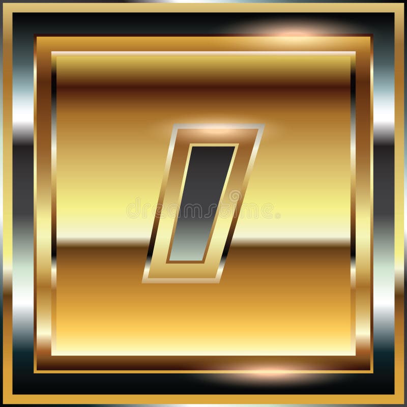 Ingot symbol illustration stock vector. Illustration of monogram ...