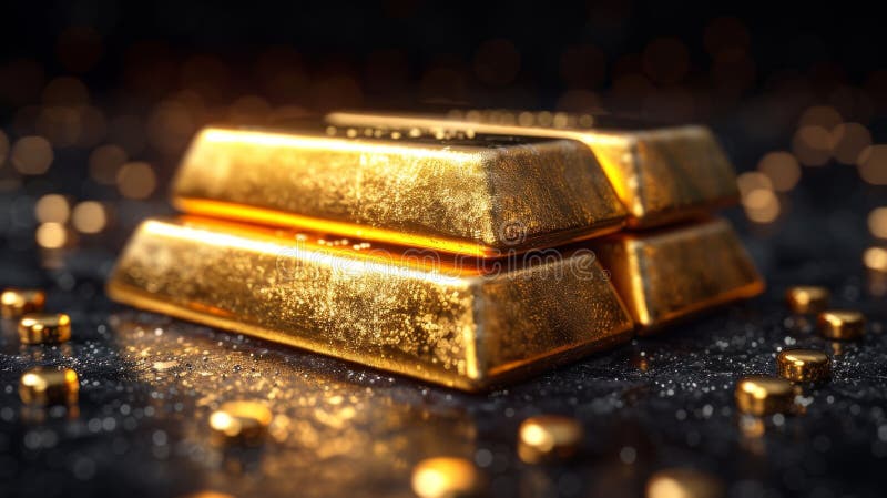 Ingots and Bars of Shiny Gold. Concept of Business Growth.Web ...