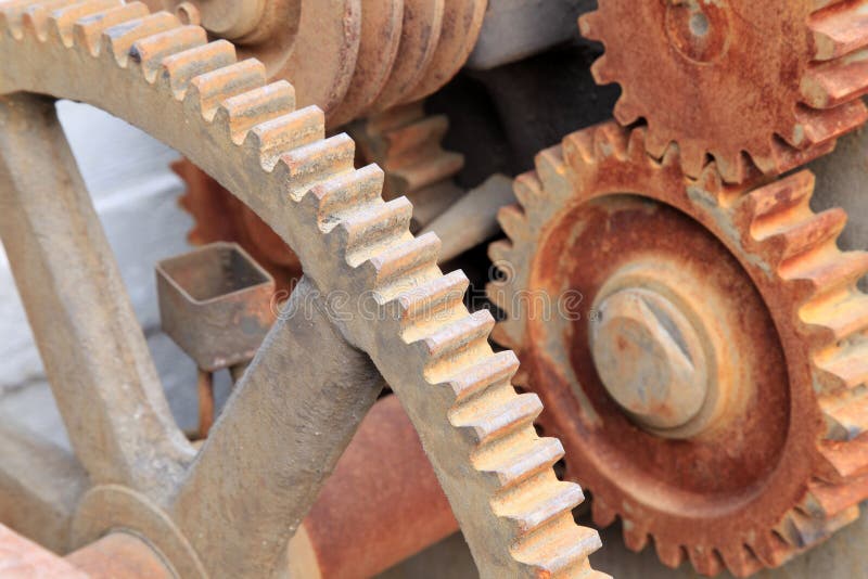 Ingranaggio consumato fotografia stock. Immagine di ruggine - 43162348