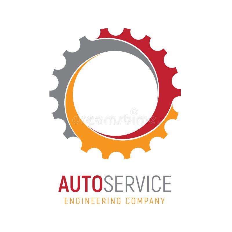 Modello Di Logo Ingranaggio. Logotipo Per Industria Pesante, Negozio Di ...