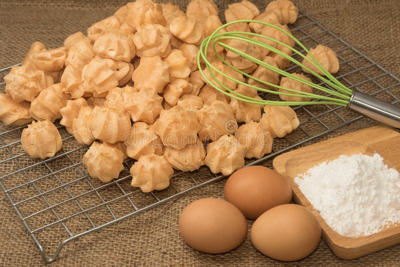 Ingredient of choux cream stock photo. Image of baked - 56238714