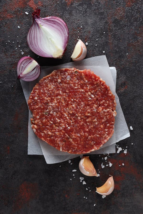 Ingredient for Cooking Grilled Meat - Ground Meat Stock Image - Image ...