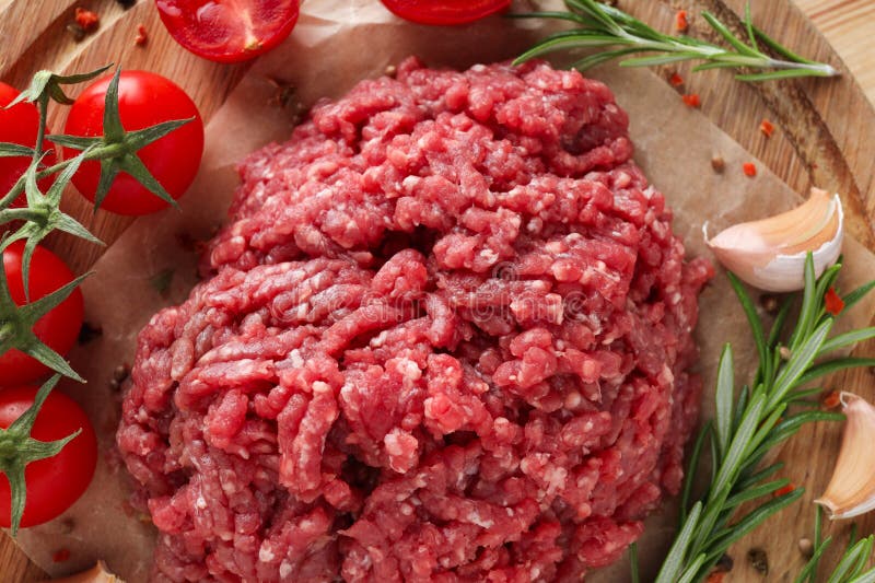 Ingredient for Cooking Grilled Meat - Ground Meat Stock Photo - Image ...