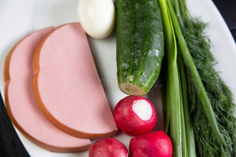 Ingredient? for Hash, and the Food is Tasty Salad Stock Image - Image ...