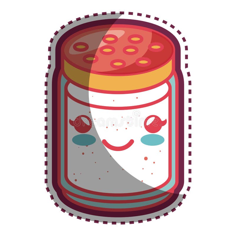 Ingredient Packing Food Cartoon Character Stock Vector - Illustration ...